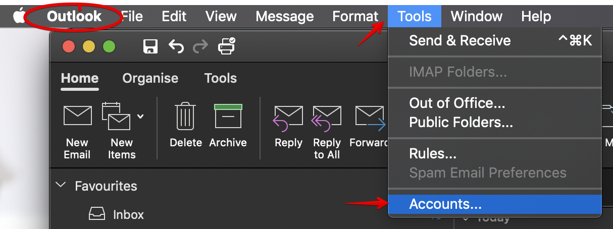 How to add shared mailbox to Mac outlook